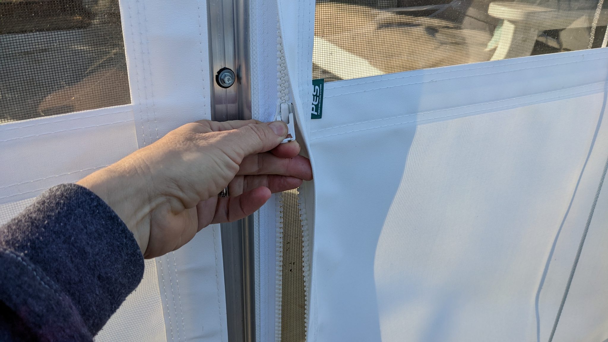 Porch Enclosure Systems - Clear Vinyl Panels - Roll-Up & Down