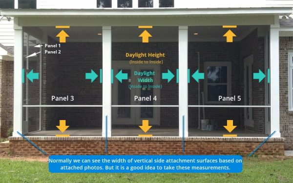 How to Measure for Porch Enclosure Panels | Porch Enclosure Systems (PES)